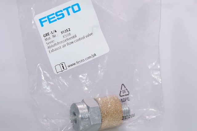 10352 Festo Gre-1/4 Abluftdrosselventil Schalldämpfer online kaufen | eBay