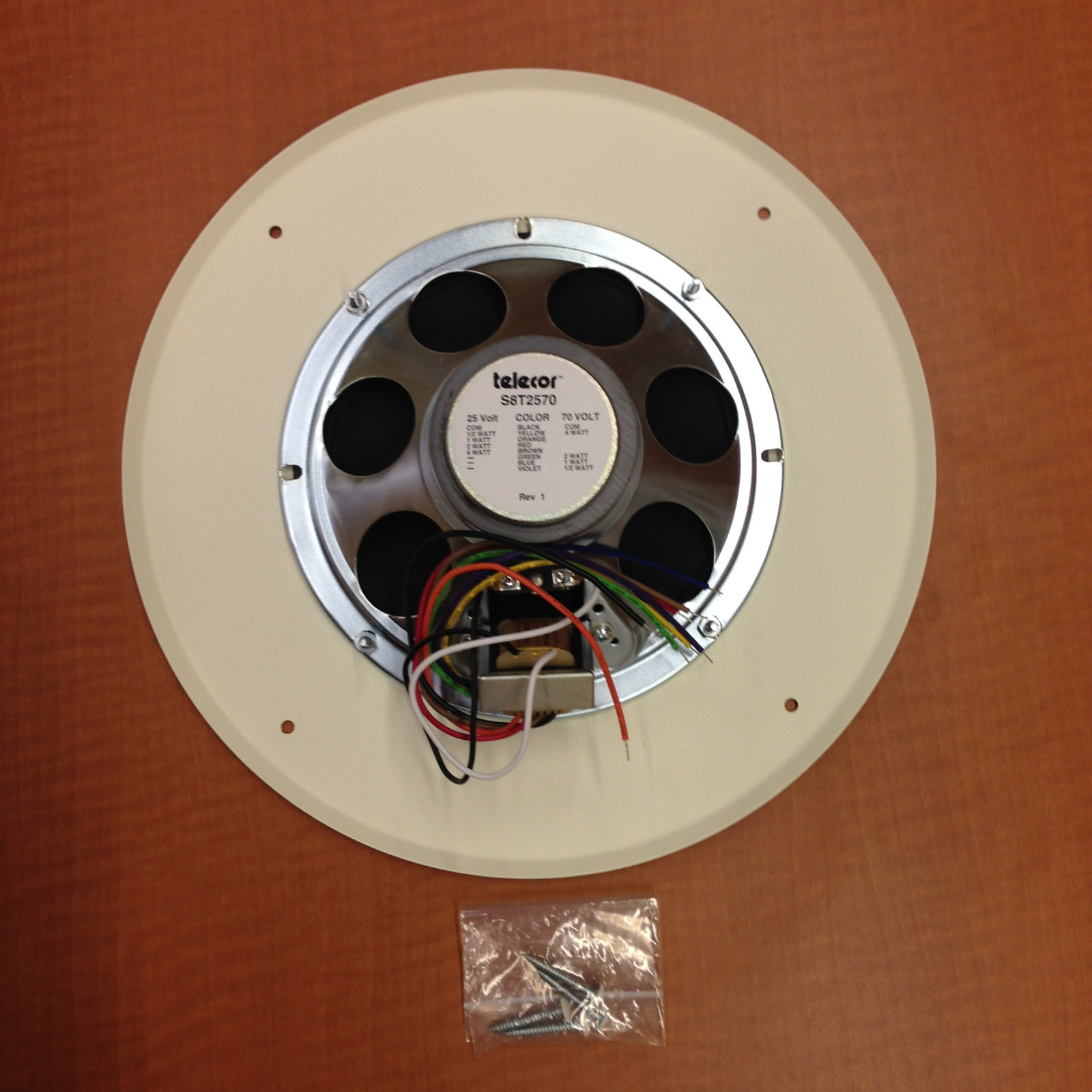 TELECOR S8T2570 8'' LOUDSPEAKER WITH 25/70 VOLTS MATCHING TRANSFORMER ...