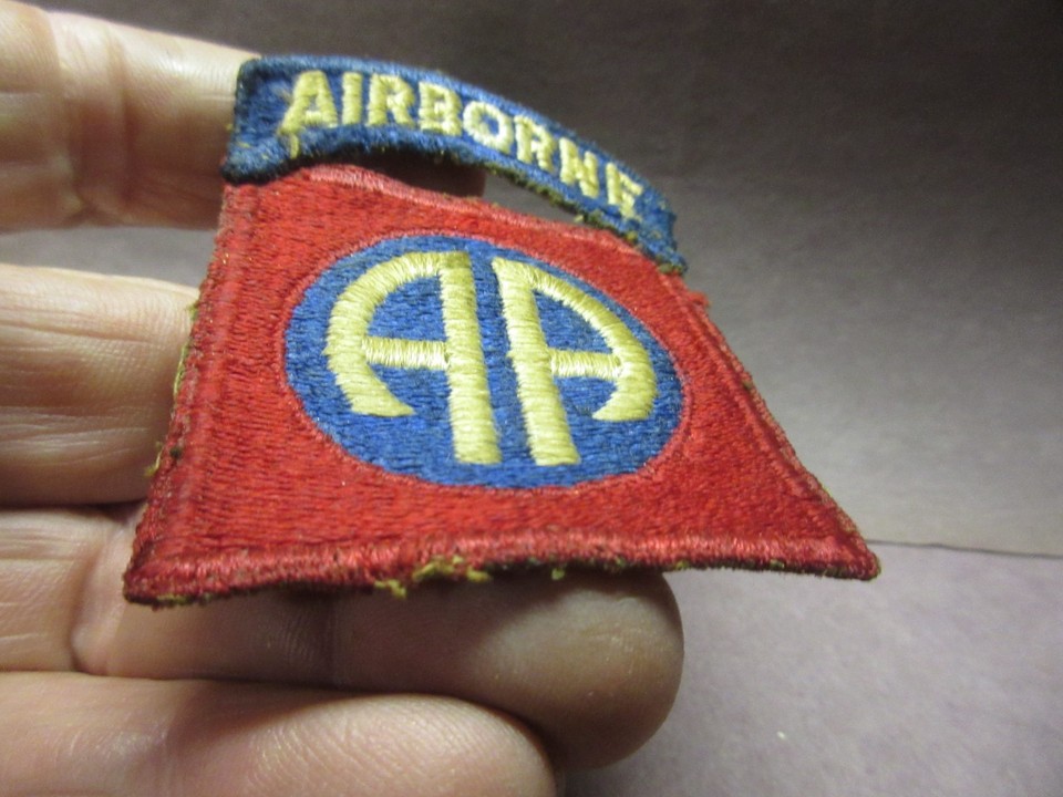 original WW2 U.S. army 82nd. airborne infantry division shoulder patch ...