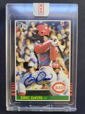 1985 Donruss Recollection Collection Eric Davis RC /40 Auto Autograph ...