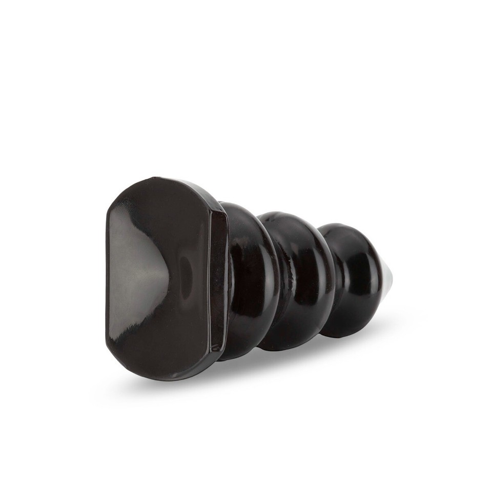Black Ribbed Triple Bump x Large Anal Butt Plug Sex Toys for Men Women ...
