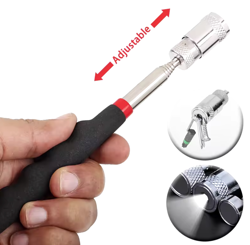 PORTABLE ADJUSTABLE EXTENDABLE TELESCOPIC MAGNETIC PEN HANDY TOOL | eBay