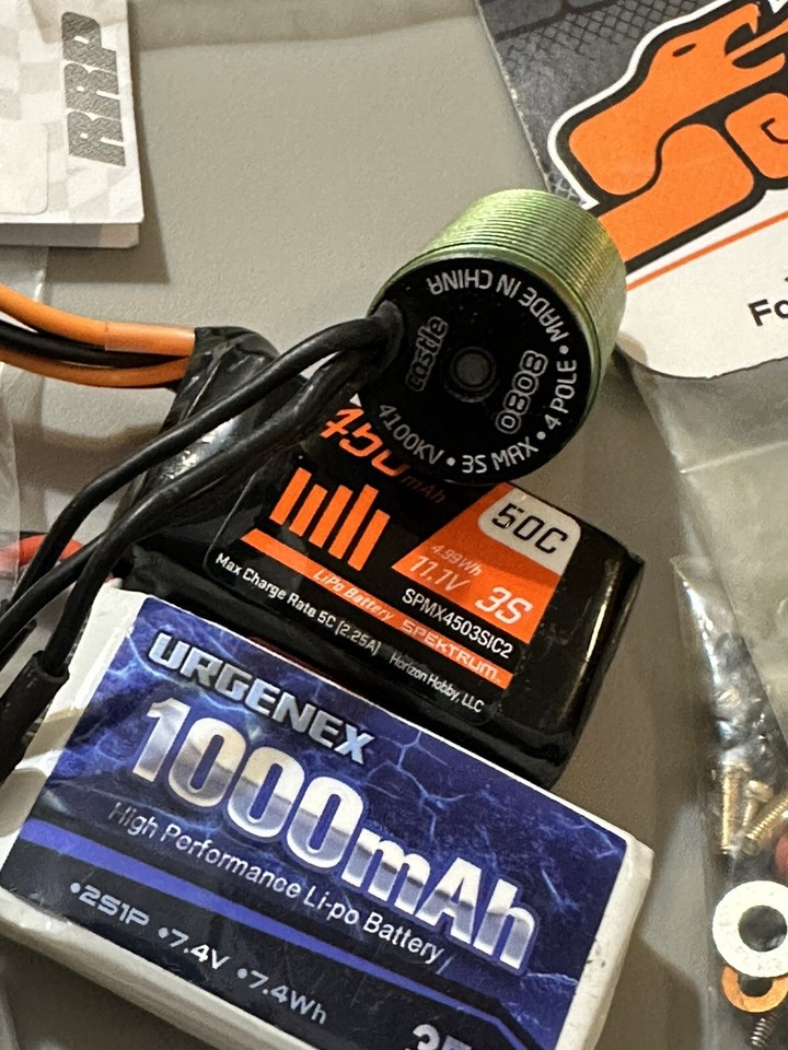 Micro Rc Drag Car Serpent S240 W/ Parts Lot Brushless Fast Castle Arrma ...