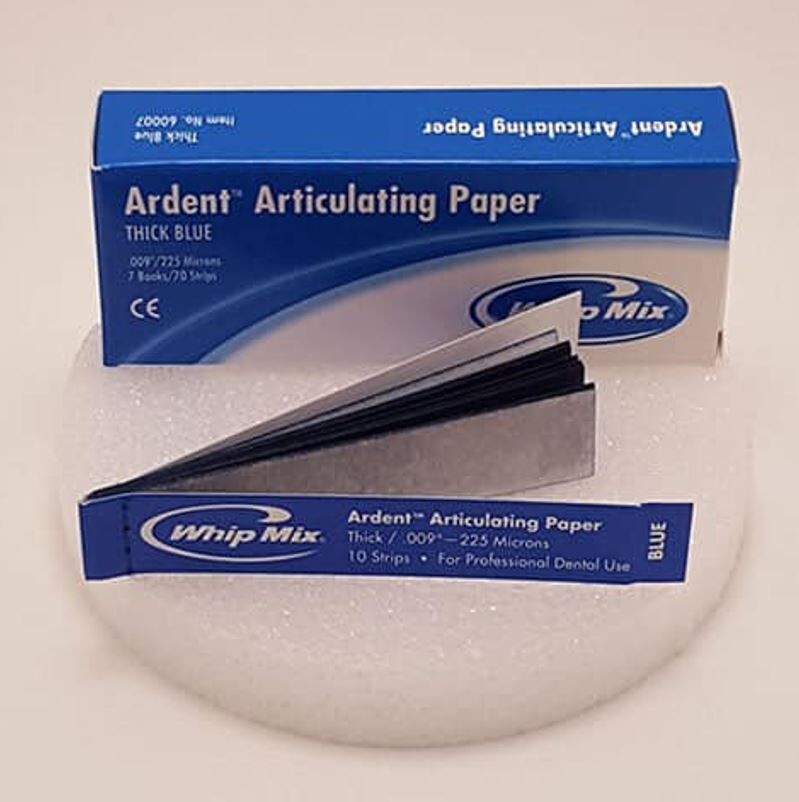 *70-Strips* Whip Mix Ardent Articulating Paper Thick Blue 009" 60007 | eBay