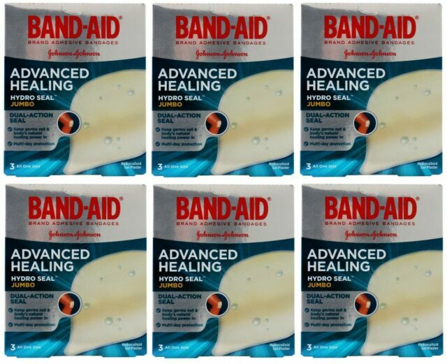 BAND-AID Advanced Healing Hydro Seal Jumbo with 3 Hydrocolloid GEL ...