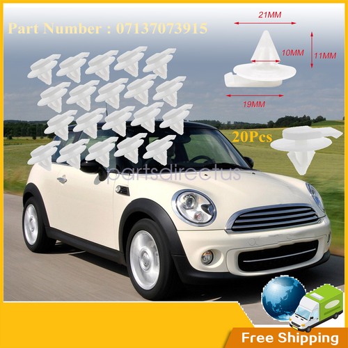 20Pcs Trim Panel & Fender Flare Moulding Clips For Mini Cooper 2002 ...
