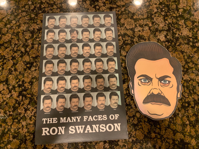 Ron Swanson Poster Nick Offerman As Ron Swanson Framed Print By Art