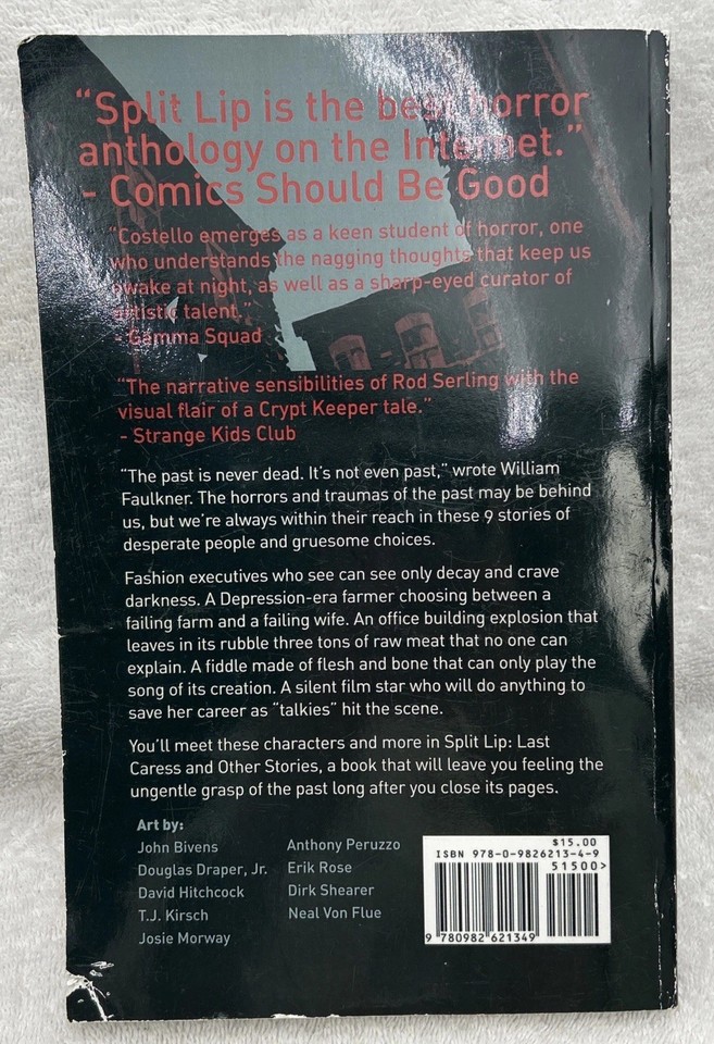 Split Lip Last Caress and Other Stories By Sam Costello and Various ...