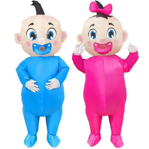 2 Pcs 96 Inch Giant Inflatable Baby Costume, Blow Up Baby Costumes for ...