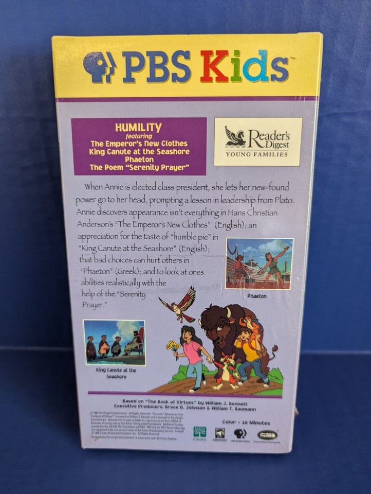 PBS Kids Adventures From The Book of Virtues "Humility" Vintage VHS ...