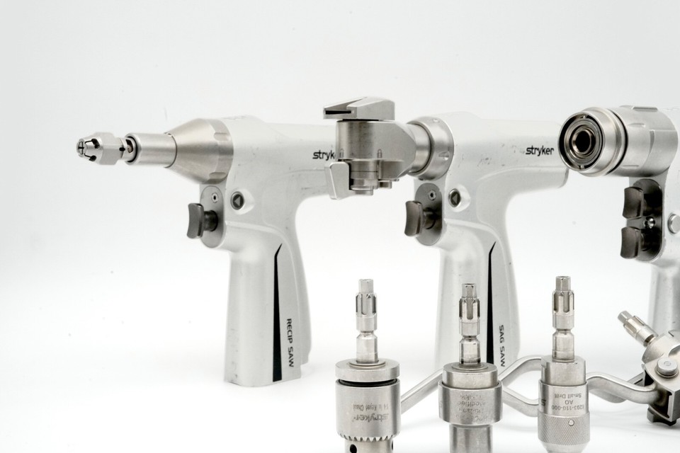 Stryker | System 8 Large Bone Set with Rotary Drill, Sag Saw, Recip Saw ...