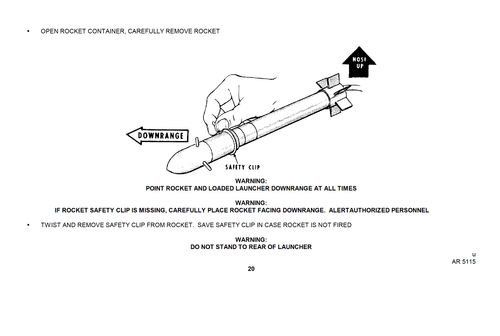 55 Page TM 9-1340-224-12 ROCKET LAUNCHER M190 35MM M73 66MM M72 LAW on ...