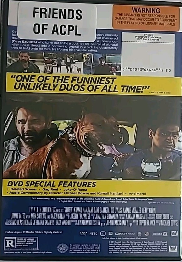 Stuber (DVD, 2019) 24543634362| eBay