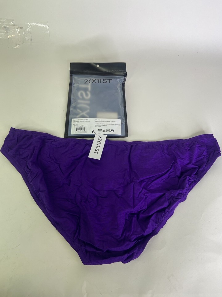 2xist Modal Luxe Hip Brief Bikini Underwear Acai Purple Mens Size XL | eBay