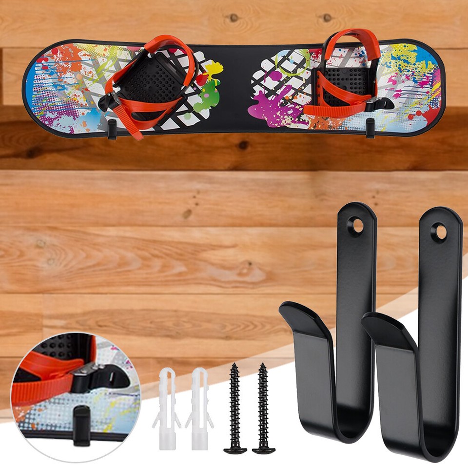 2Pcs Storage Snowboard Display Stand Snowboard Wall Hanger for Room ...