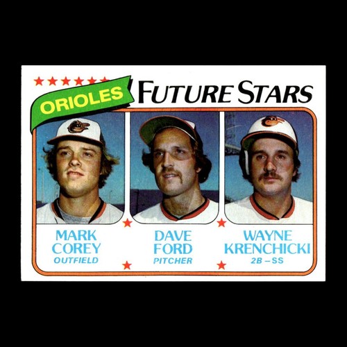 Orioles Mark Corey/Dave Ford/Wayne Krenchicki 1980 Topps Rookie #661 GM ...