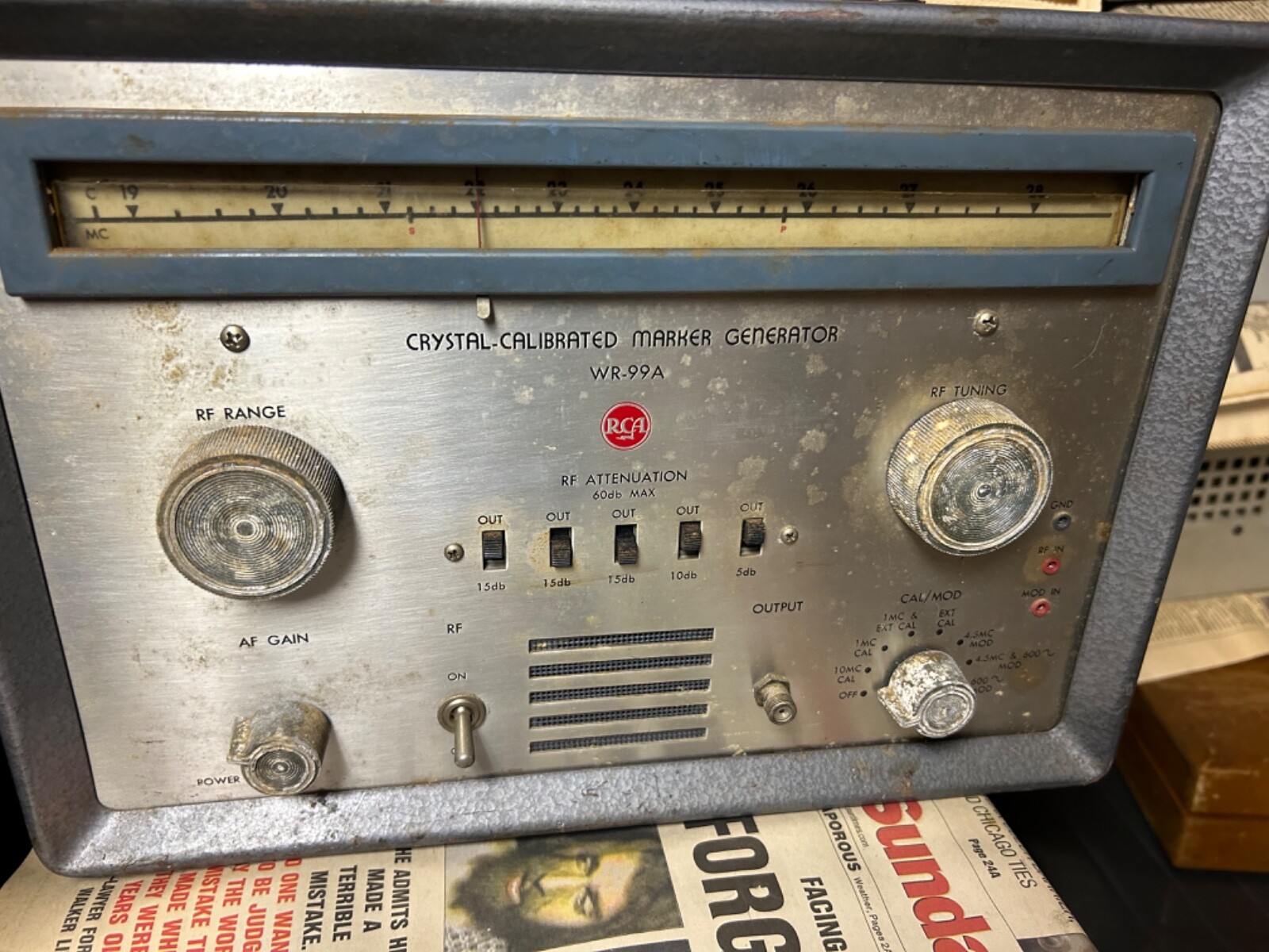 1 WR99A Made by RCA Crystal CALIBRATED Marker Signal Generator Working ...