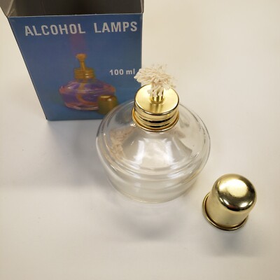 Alcohol Lamp 100ml, Glass with wick, brand new in original box | eBay