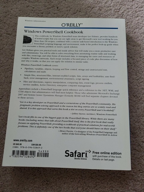 Windows PowerShell by Lee Holmes (2007, Perfect) for sale online | eBay