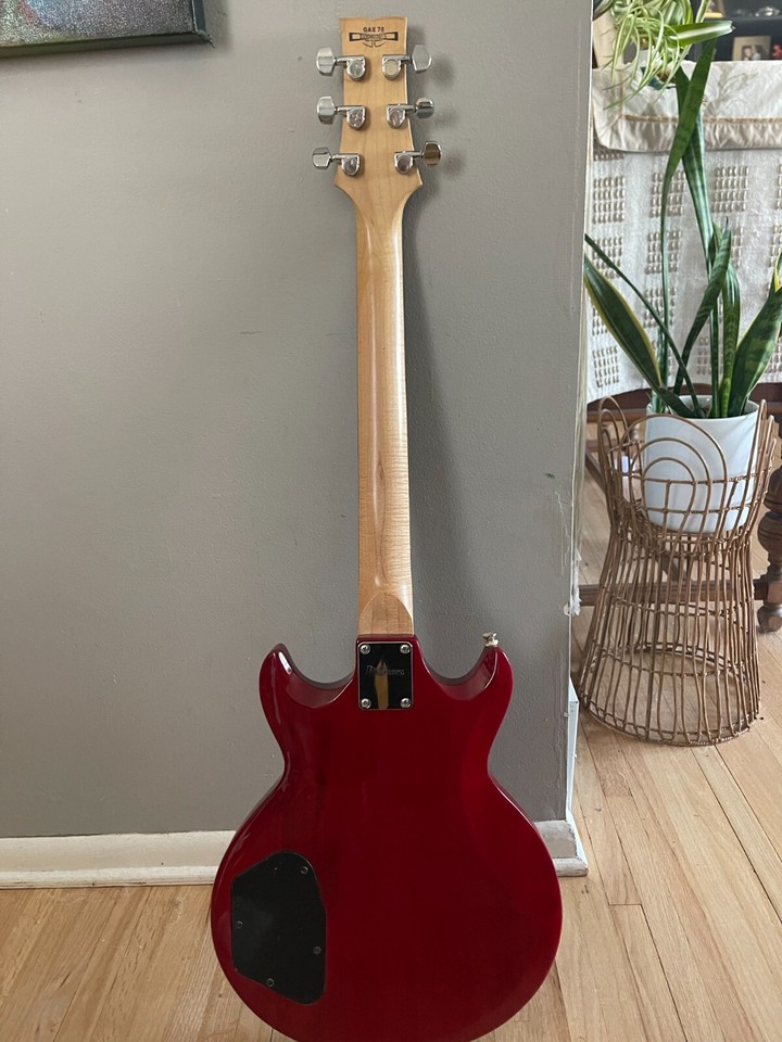 Ibanez Gio GAX 70 electric guitar in red finish with hardshell molded ...