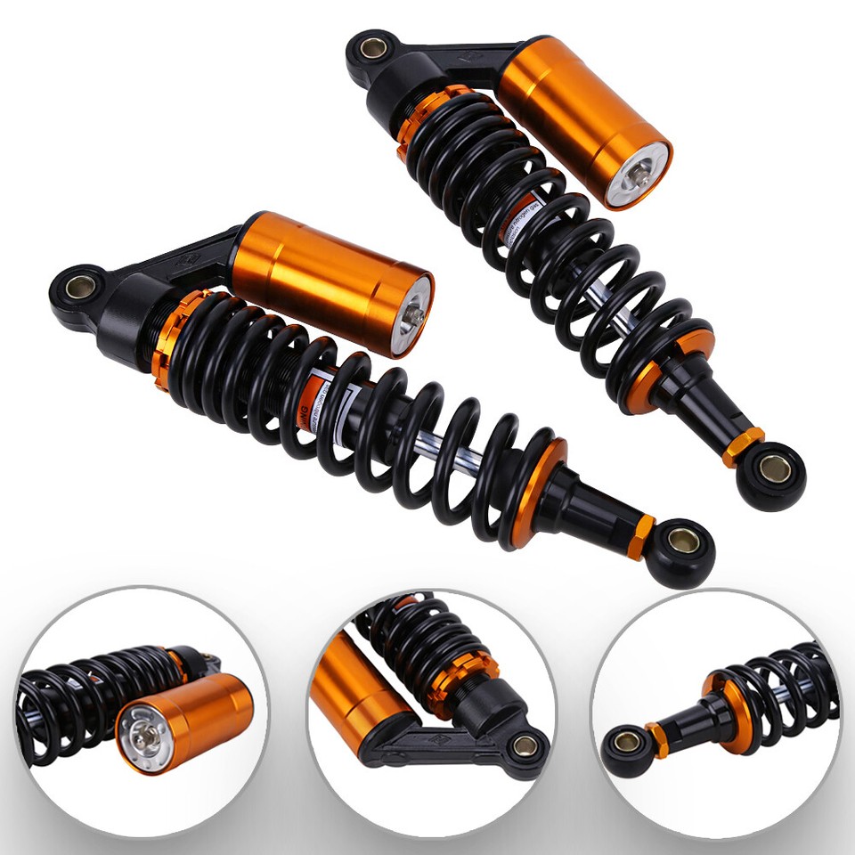 13.5'' 340mm Motorcycle Rear Air Shocks Absorbers Suspensions For ...