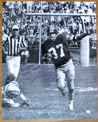 Pat Fischer 16 x 20 B&W Photo 2 Inscriptions - Washington Redskins Ring ...