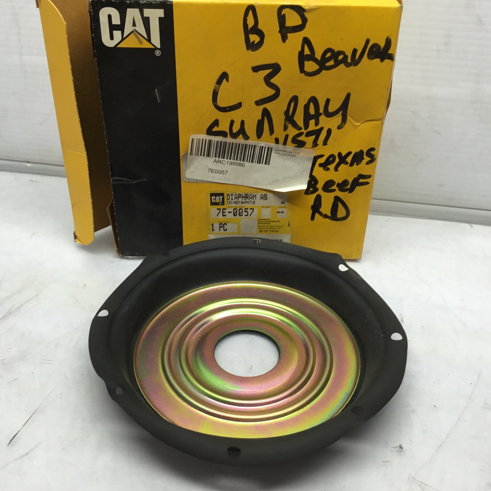 CATERPILLAR 7E-0057 DIAPHRAM ASSEMBLY (Replaced by 439-5507) CAT 7E0057 ...