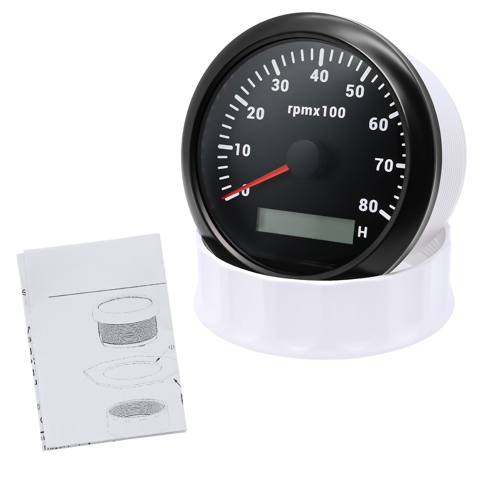 3 Gauge Set 85mm GPS Speedometer W/Tacho Fuel Level Water Temp Oil ...