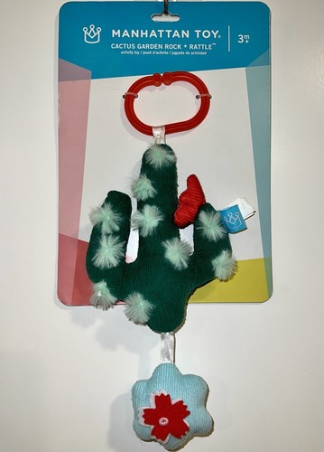 Manhattan Toys Cactus Garden Rock + Rattle Baby Kids Activity Toy 3m ...