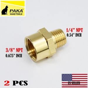 5 PCS BRASS Extension Adapter, 1/4 Male NPT x 3/8 Female NPT | eBay