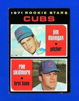 1971 Topps BASEBALL SET BREAK #121 CUBS ROOKIE STARS DUNEGAN/SKIDMORE ...