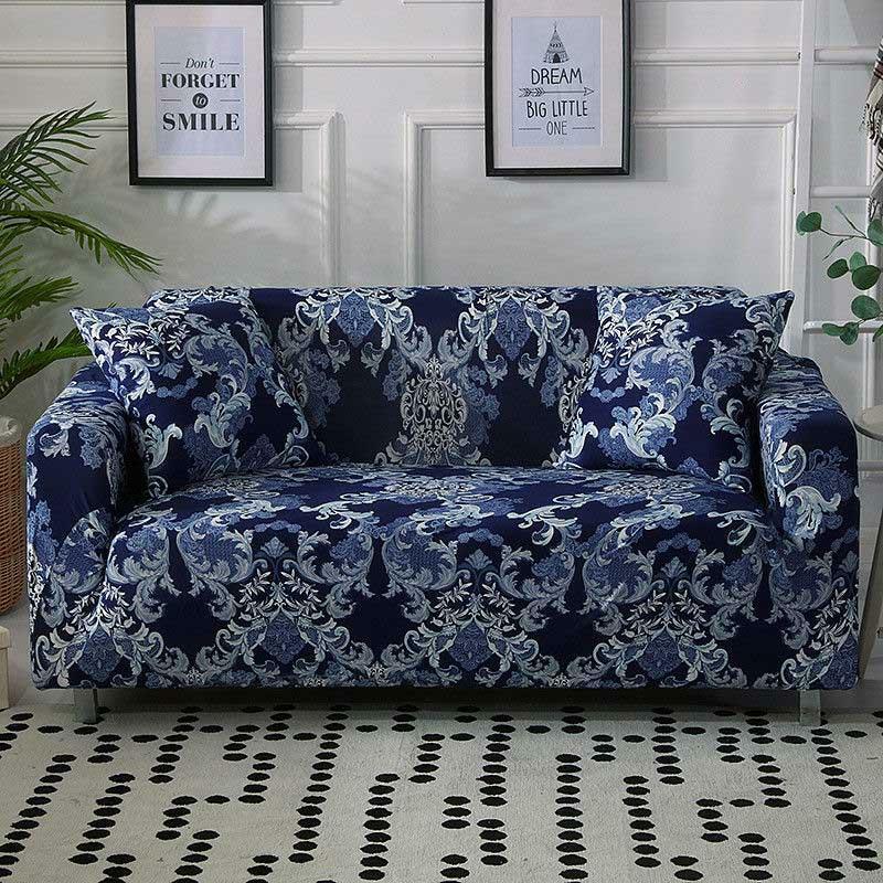 Navy Floral Sofa Sofa Slipcovers | Couch Covers | Furniture Cover