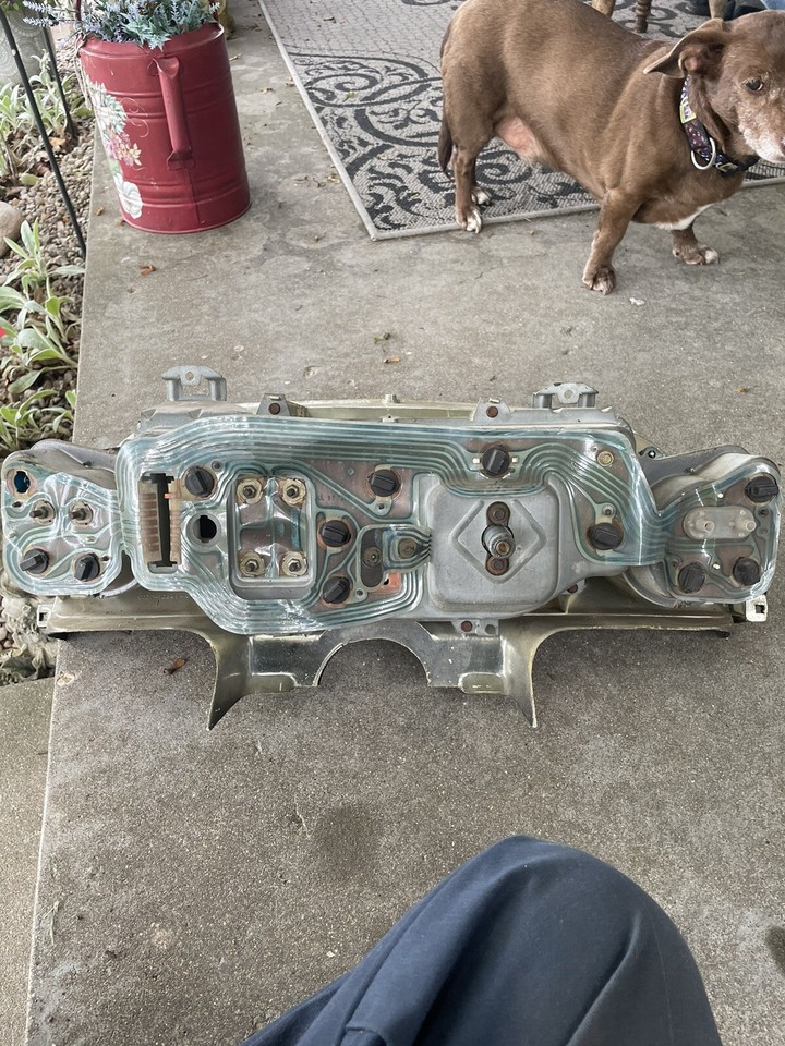 1969 FORD MUSTANG MACH 1 DELUXE DASH INSTRUMENT CLUSTER W/ SPEEDOMETER ...