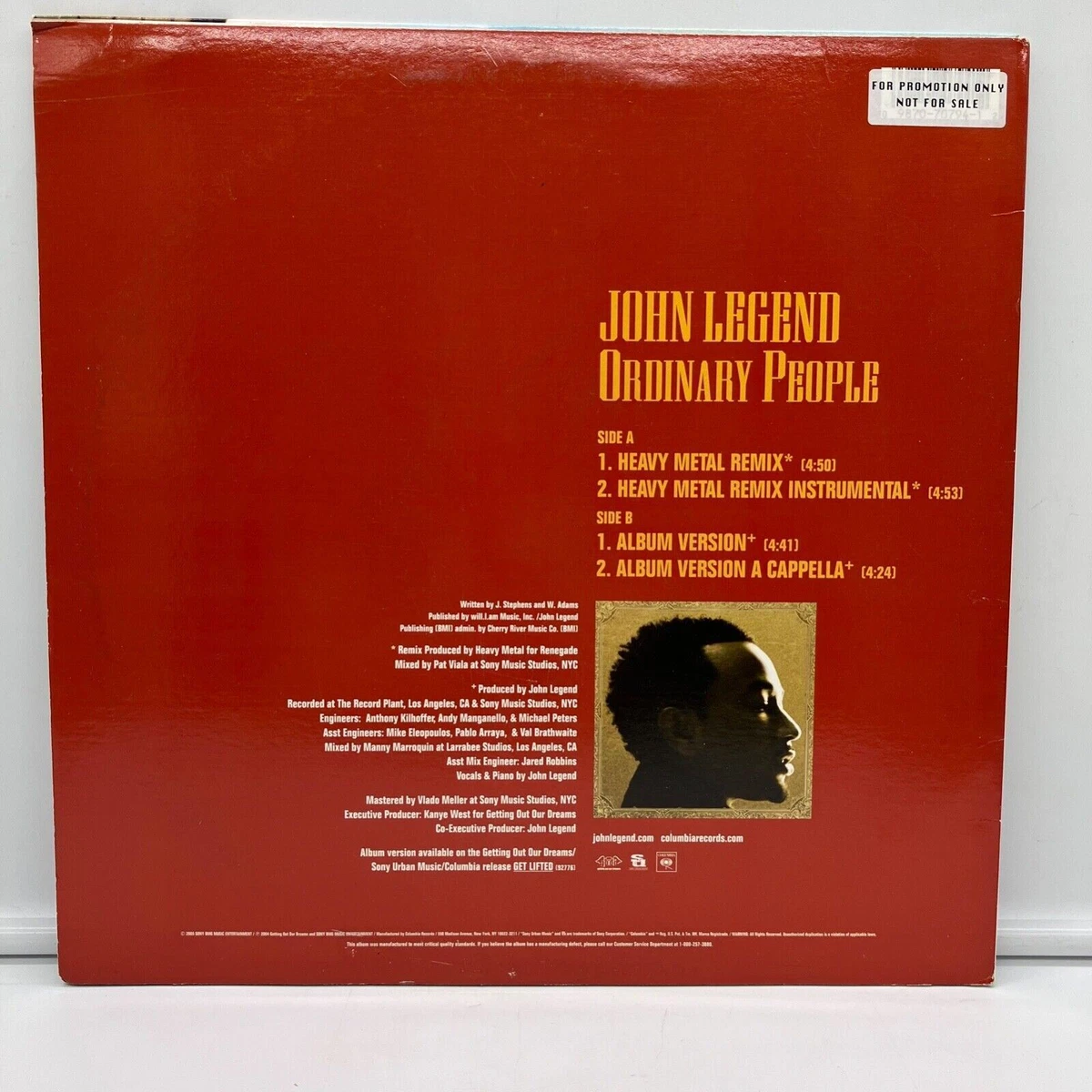 John Legend Ordinary People Album Cover