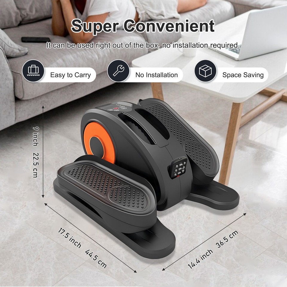 Ellipse Leg Exerciser for Seniors Under Desk Elliptical Machine Fully ...