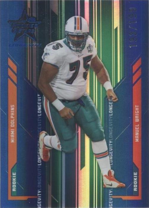 2005 Leaf Rookies & Stars Longevity - Rookie Manuel Wright #189 ...
