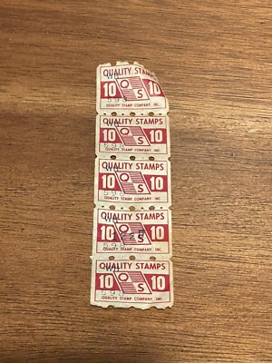 Quality Stamps strip of 5 stamps trading stamps grocery store | eBay