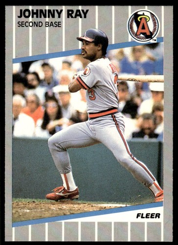 1989 Fleer Baseball Card Johnny Ray California Angels #487 | eBay