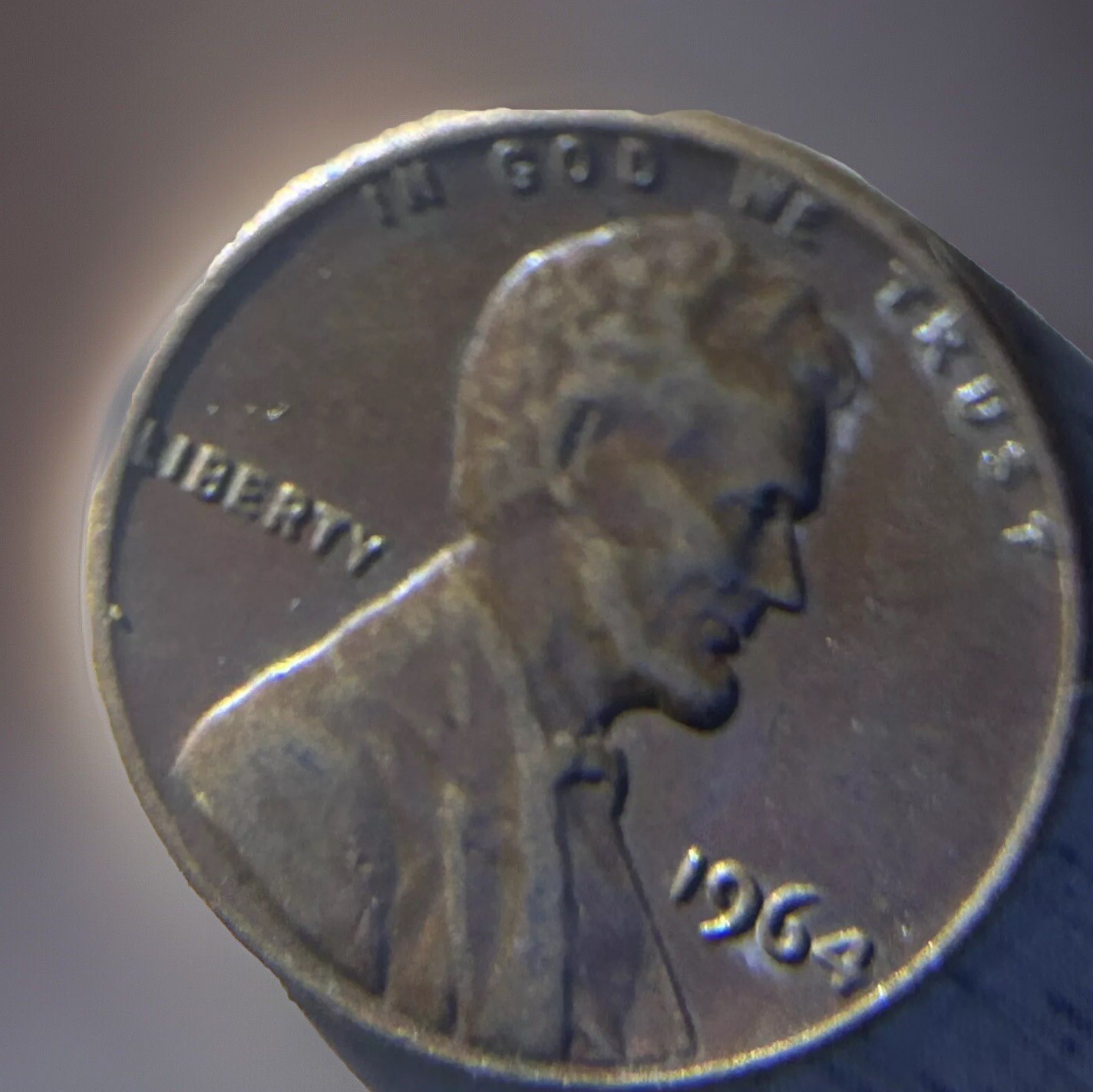 1964 RB Lincoln Memorial Penny ERROR RARE with Liberty L on edge No ...