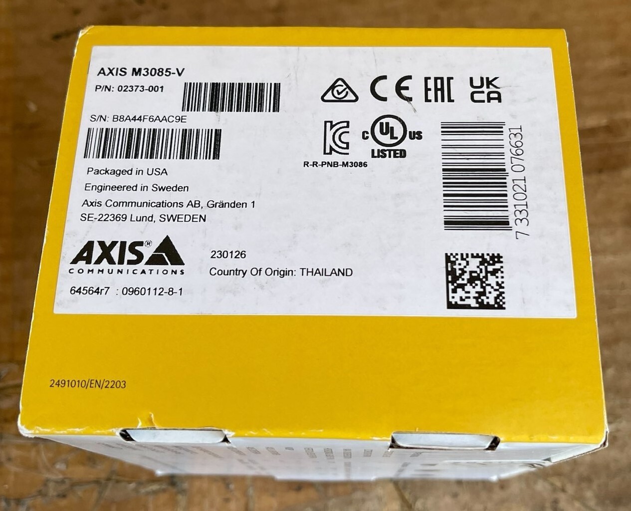 M3085-V 02373-001 Axis M30 1080P Fixed 2 MP mini Dome Camera Series New ...