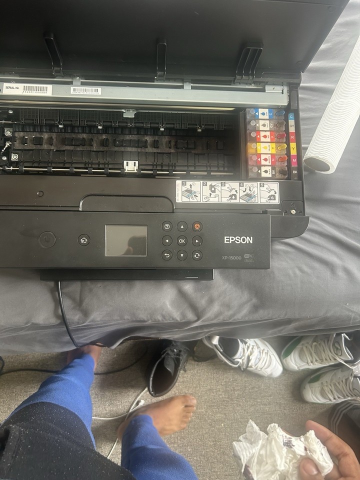 DTF CONVERTED Epson XP-15000 wide format printer with Ciss and white ...