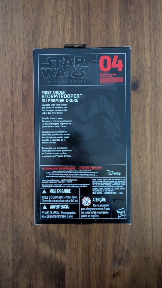 Hasbro Star Wars Black Series First Order Stormtrooper #04 Action ...