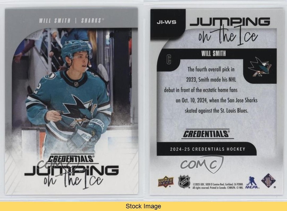 2024-25 Upper Deck Credentials Jumping on the Ice Will Smith #JI-WS ...