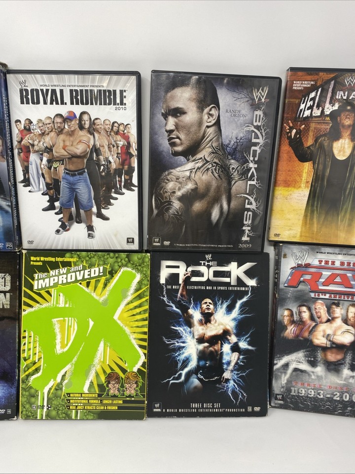 WWE DVD Lot of 10 - World Wrestling Entertainment DVDs - Smack down VS ...