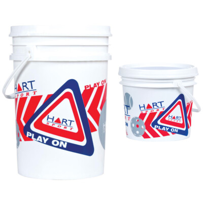 HART STORAGE BUCKET - STRONG WHITE PVC BUCKET WITH LID AND HANDLE ...