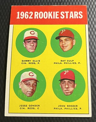 1963 Topps Rookie Stars w/ Ray Culp Hi-Grade Variation '62 Rookie Stars ...