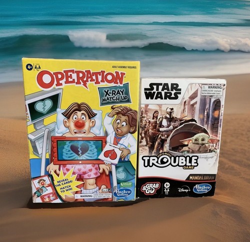 Star Wars Trouble & Operation X-Ray Match Up Hasbro Game Lot Of 2 NEW ...