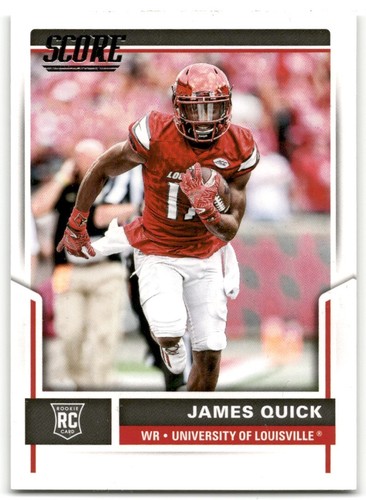 2017 Score James Quick #398 RC Louisville Cardinals | eBay