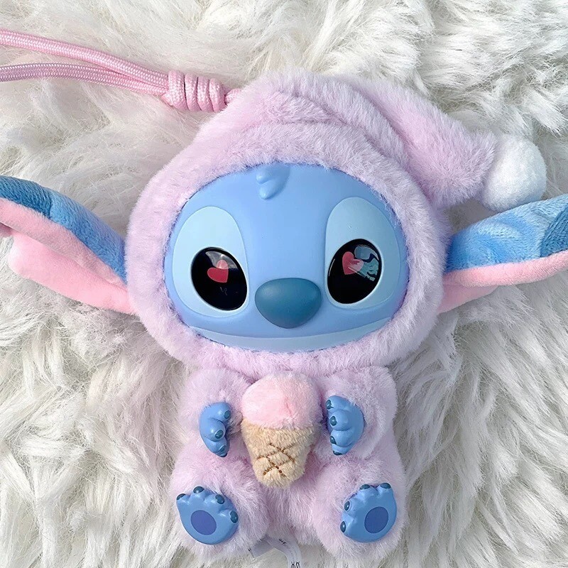 Miniso Stitch Eat Something Before Sleep Series Vinyl Figure Blind Box ...