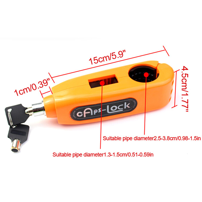 Universal Motorcycle Handlebar Lock CNC Security Safety Locks Anti ...